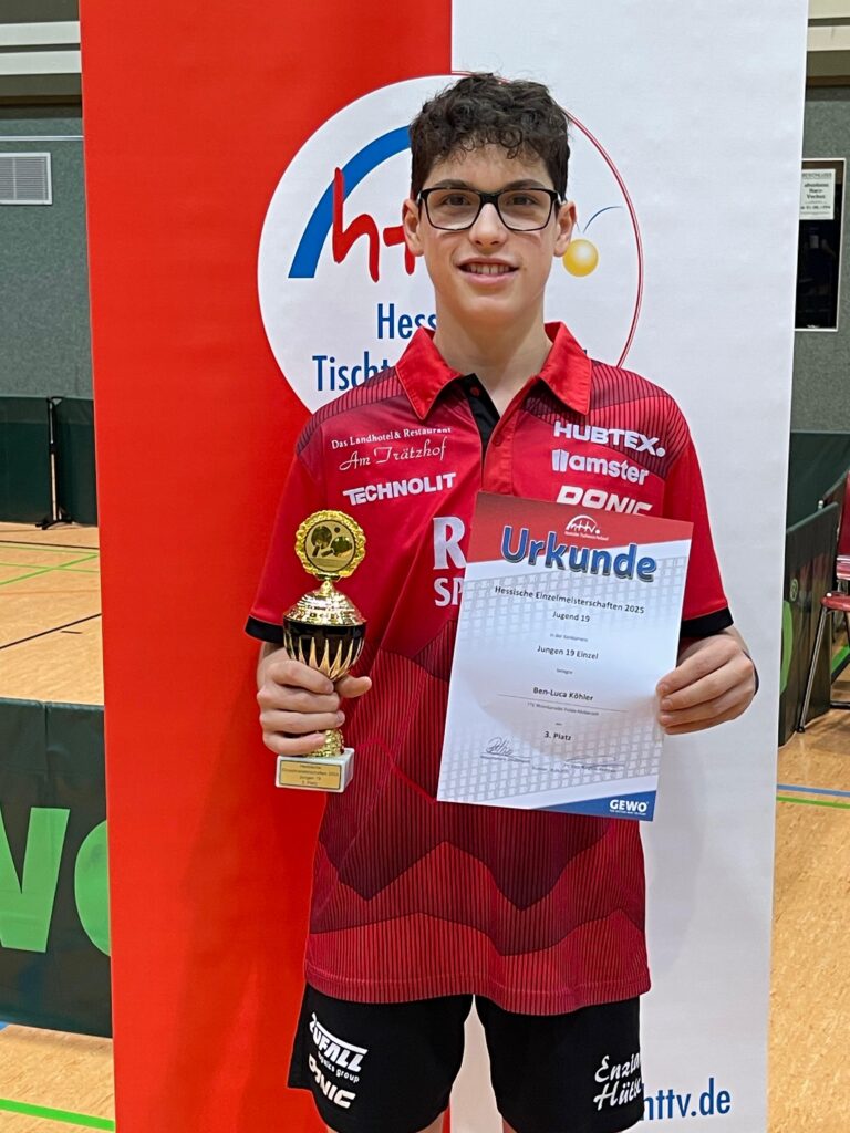 Starker Auftritt Der RTZ-Tischtennis-Talente Bei Den Hessischen Meisterschaften | Domgymnasium Fulda